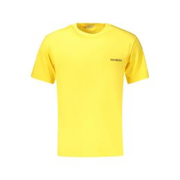 Bikkembergs Gelbes Baumwoll-Herren-T-Shirt