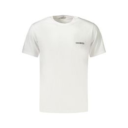 Bikkembergs Wei&szlig;es Baumwoll-T-Shirt f&uuml;r Herren