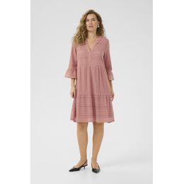 Cream Kleid A-shape rose