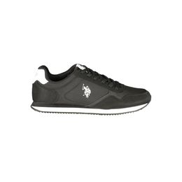 U.S. Polo Assn. Schwarzer Polyurethan Herren Sneaker