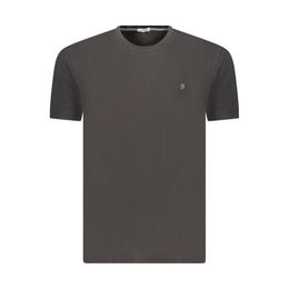 Coveri Moving Schwarzes Baumwoll Herren T-Shirt