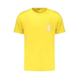 Bikkembergs Gelbes Baumwolle Herren T-Shirt