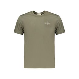 Calvin Klein Gr&uuml;nes Baumwoll-Herren-T-Shirt