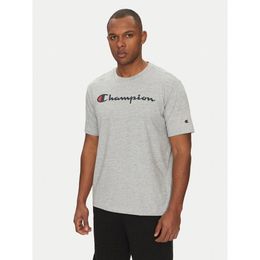 Champion Blaues Baumwoll-T-Shirt