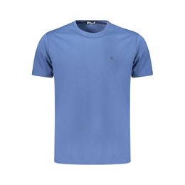 Coveri Moving Blaues Baumwoll-Herren-T-Shirt