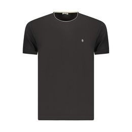 Coveri Moving Schwarzes Baumwoll-Herren-T-Shirt
