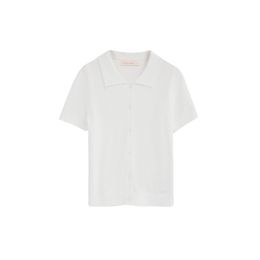 Kurz&auml;rmliger Cardigan wei&szlig; mit Polo Club Logo