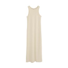 Kleid aus rustikalem Strickstoff cremefarben mit Polo Club Logo