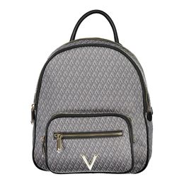 Mario Valentino Schwarzer Polyurethan Damenrucksack
