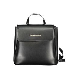 Mario Valentino Schwarzer Polyurethan Damen-Rucksack