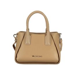 Mario Valentino Beiger Polyurethan Damenhandtasche mit Griffen und Schultergurt