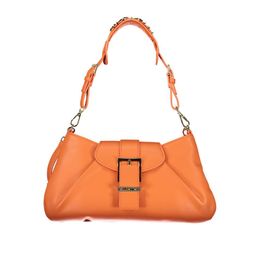 Mario Valentino Orange Polyurethan Damenhandtasche