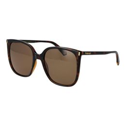 Polaroid Braune Kunststoff-Sonnenbrille