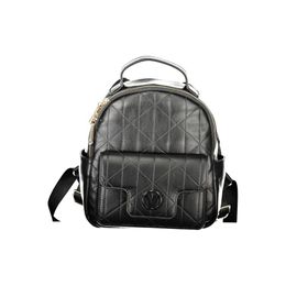 Mario Valentino Schwarzer Polyurethan Damen-Rucksack