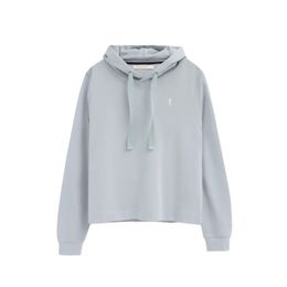 Sweatshirt hellblau im Regular Fit mit Kapuze und Rigby Go Logo