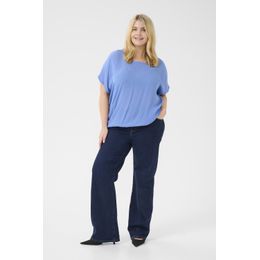 Kaffe Kurzarm-Bluse Loose fit Ebb and Flow purple