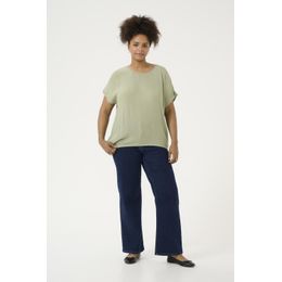 Kaffe Kurzarm-Bluse Loose fit Oil Green