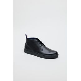 Ben Sherman Parka Schwarze Herrenlederstiefel