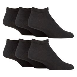 6er-Pack Herren Einfarbige Sporttrainer-Socken - Bequeme Alltagskurze Socken