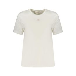 Calvin Klein Bianco Baumwoll Damen T-Shirt