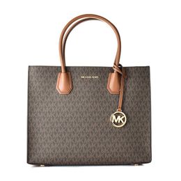 Michael Kors braune Leder-Umh&auml;ngetasche