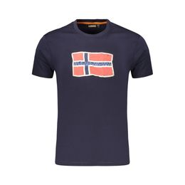 Napapijri Blaue Baumwoll Herren T-Shirt
