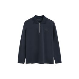 Poloshirt Peter marineblau mit gummiertem Polo Club-Patch