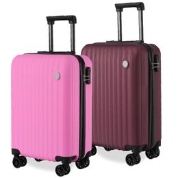 Hartschalen-Kabinenkoffer, 36 x 22 x 56 cm, Gep&auml;ck, geeignet f&uuml;r Easyjet, Ryanair, Wizzair