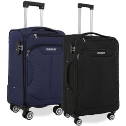 Weicher Kabinenkoffer, 36,5 x 23,5 x 58 cm, Nylon 900D, geeignet, integriertes TSA-Schloss f&uuml;r Easyjet, Ryanair, Wizzair
