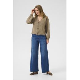 Cream Strickjacke Straight fit Walnut Melange beige