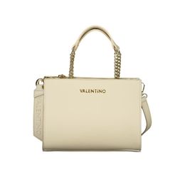 Mario Valentino Beigefarbene Polyurethan Damenhandtasche