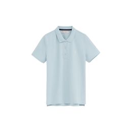 Poloshirt hellblau mit Rigby Go Stickerei im Regular Fit