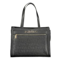 Mario Valentino Nero Polyurethan Damenhandtasche mit mehreren F&auml;chern