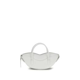 Fiorucci Wei&szlig;e Kalbsleder Bos Taurus Schultertasche