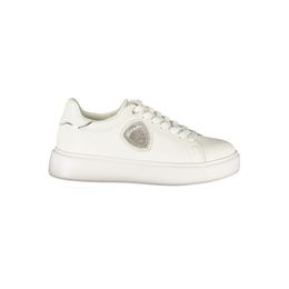 Blauer Bianco Leder Damen Sneaker