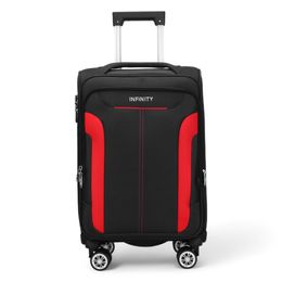 Weicher Kabinenkoffer 36,5 x 23,5 x 58 cm Nylon 900D Passend f&uuml;r Easyjet, Ryanair, Wizzair Integriertes Schloss