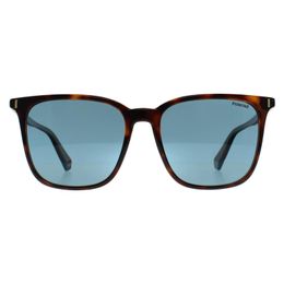 Polaroid Square Damen Havanna Blau Polarisiert PLD 6226/S