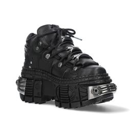New Rock Leder-Plateau-Stiefeletten-WALL106-S10