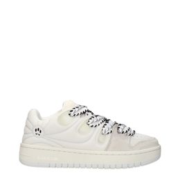 Barrow Wei&szlig;e Leder Low-Top Sneakers