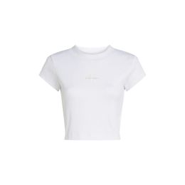 Calvin Klein Jeans Wei&szlig;es Baumwoll-T-Shirt