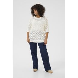 Kaffe Strickpullover Loose fit white