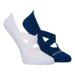 Glenmuir 2 Paar Damen Yoga Socken | Leichte Niedrigschnitt Pilates Gym Tanz Socken