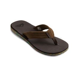 Sandale Quiksilver "Carver Suede Recycled", Herren, Gr. 7(40), braun (braun 2), Obermaterial: Leder / Au&szlig;ensohle: Gummi., Schuhe Sandale