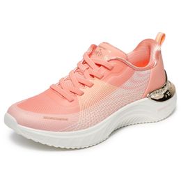 Slip-On Sneaker Skechers "SNOOP ACE-CYBER WALKER", Damen, Gr. 36, orange, Lederimitat, Textil, kontrastfarbene Details, Schuhe, Schlupfschuh, Freizeitsneaker, Halbschuh mit Vapor Foam