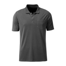 Poloshirt LPO "He-Poloshirt &ndash; Max", Herren, Gr. S, asphalt, Jersey, 71% Modal.29% Polyester, regular fit h&uuml;ftbedeckend, gerader Abschluss, Shirts
