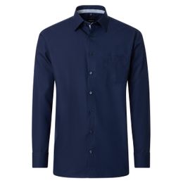 Businesshemd Venti "Venti Businesshemd uni", Herren, Gr. 38, Normalgr&ouml;&szlig;en, dunkelblau, 100% Baumwolle, unifarben, comfort fit, Hemden