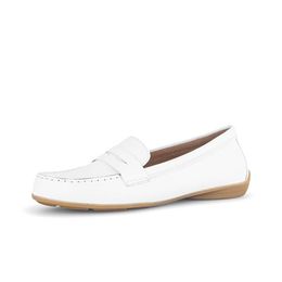 Mokassin Gabor "Mokassin", Damen, Gr. 37,5, wei&szlig;, Schuhe Mokassin