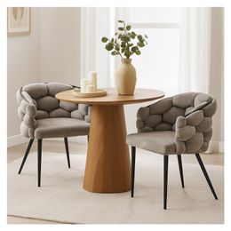 HTI-Living Stuhl Alsen Schwarz Braun