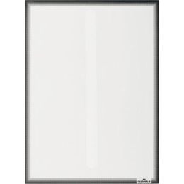Durable Dokumententasche, A4 Hoch- und Querformat, speziell f&uuml;r gew&ouml;lbte Glasfl&auml;chen, statisch haftend, UV-best&auml;ndig, PVC/PET, anthrazitgrau, 5 St&uuml;ck
