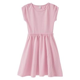 Yigga M&auml;dchen Kleid mit Strukturstreifen